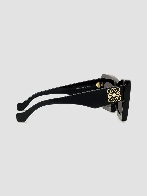 Loewe Anagram 52mm Cat-eye Sunglasses - Black