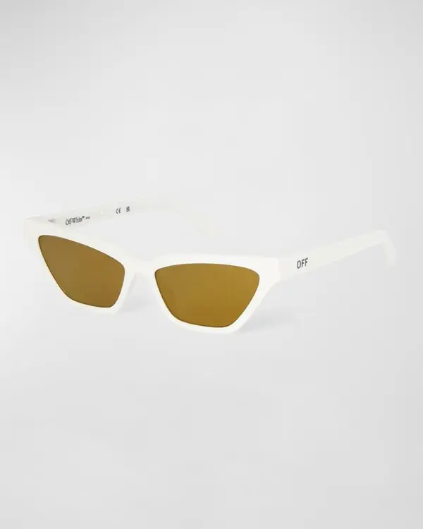 Off-White Madison Cat-eye Sunglasses - White Mirror Gold