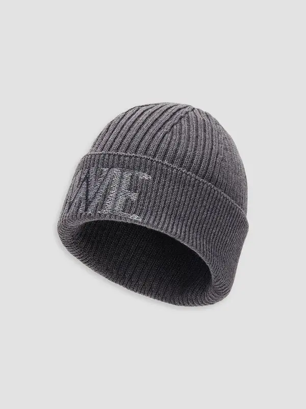 Loewe Logo Wool Beanie - Grey