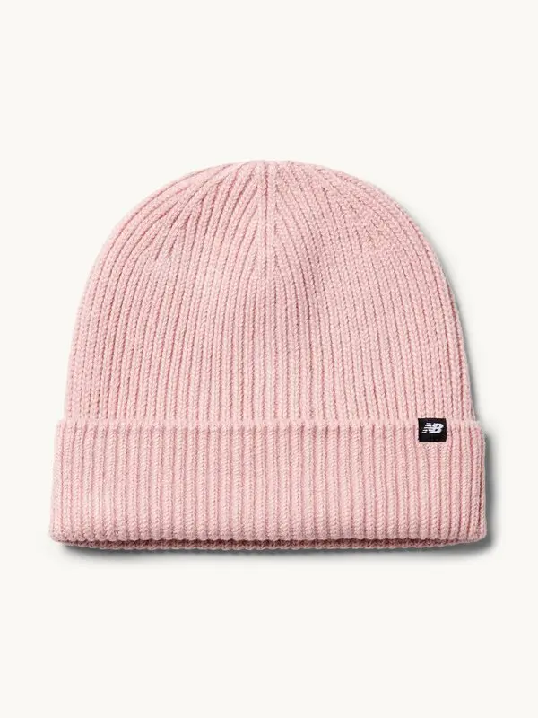 NEW BALANCE Rib Knit Beanie - Orb Pink