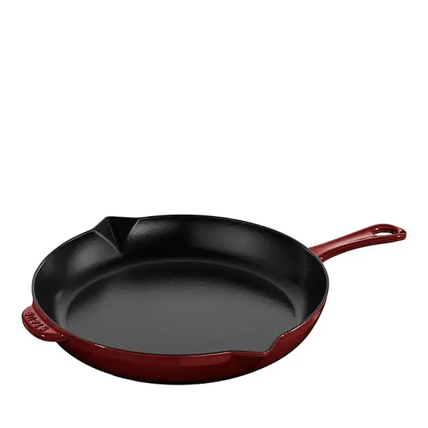 STAUB Enameled Cast Iron 10 Fry Pan - Cherry