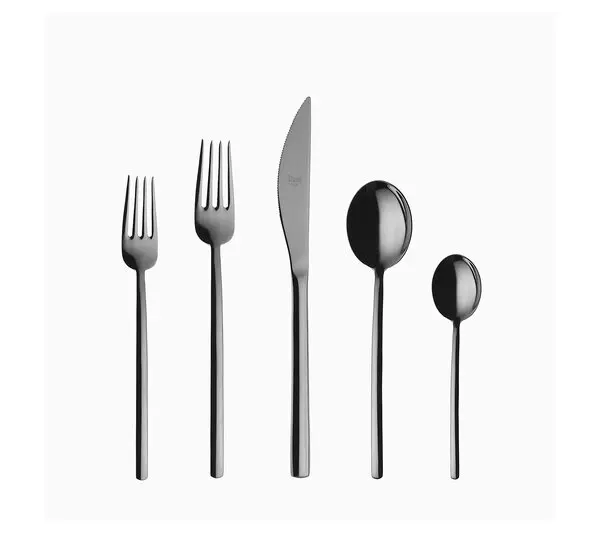 MEPRA Due Black Gold Flatware 20-piece Set - One-color