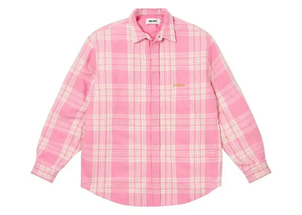 PALACE Check Insulated Shirt - Pink