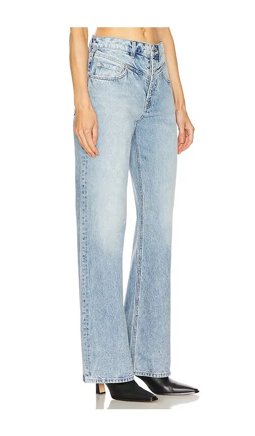 GRLFRND Katya Seamed Loose Wide Leg Jeans
