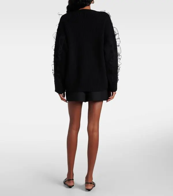 Valentino Garavani Embroidered Wool Pullover