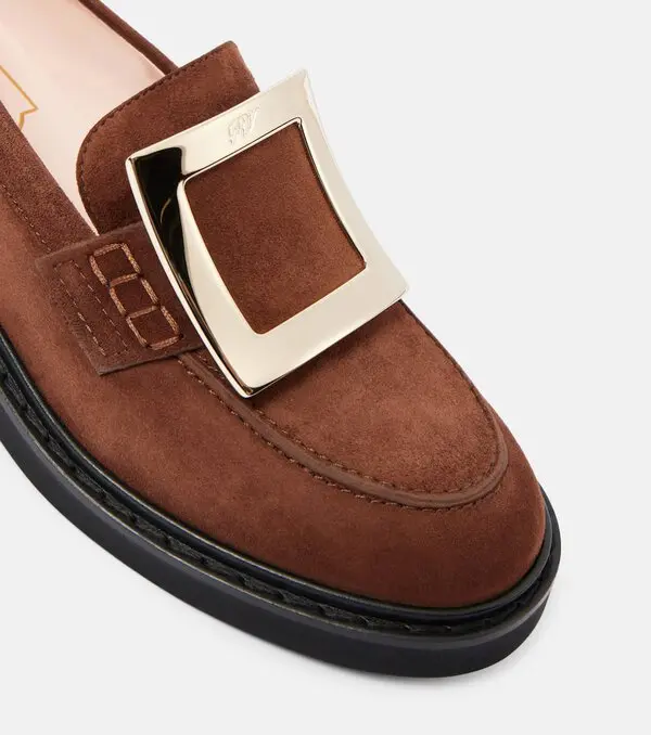 ROGER VIVIER Suede Loafers - Brown