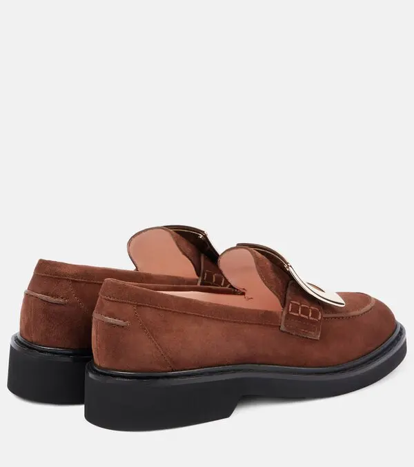 ROGER VIVIER Suede Loafers - Brown