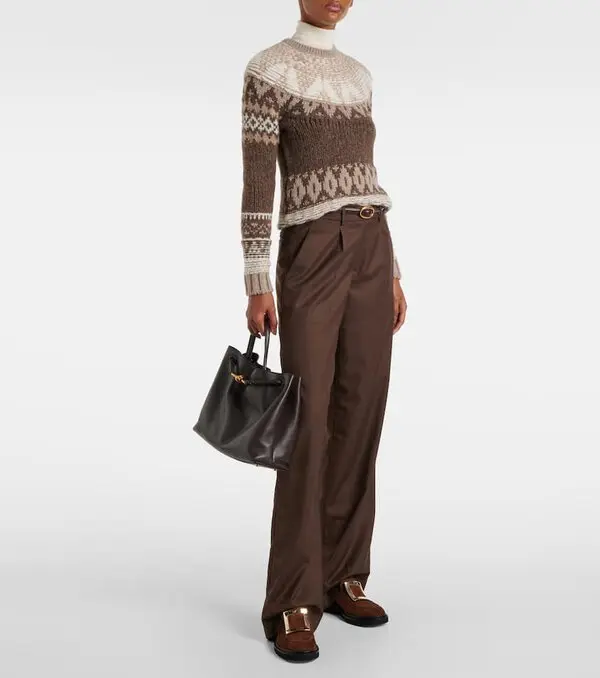 ROGER VIVIER Suede Loafers - Brown