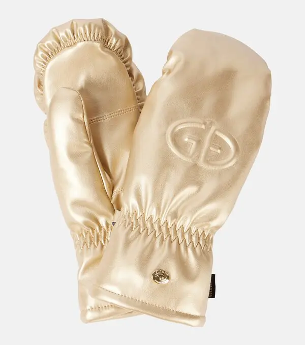 Goldbergh Charmer Logo Mittens - Gold