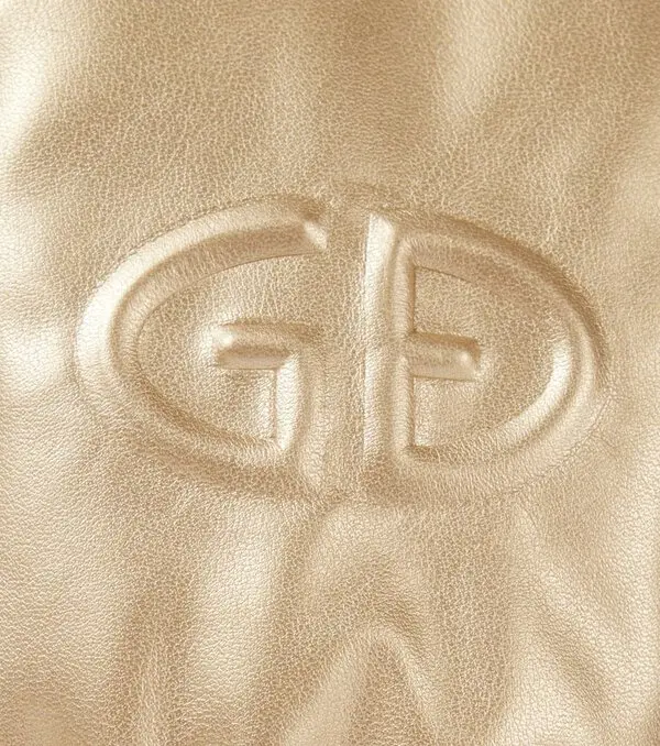 Goldbergh Charmer Logo Mittens - Gold