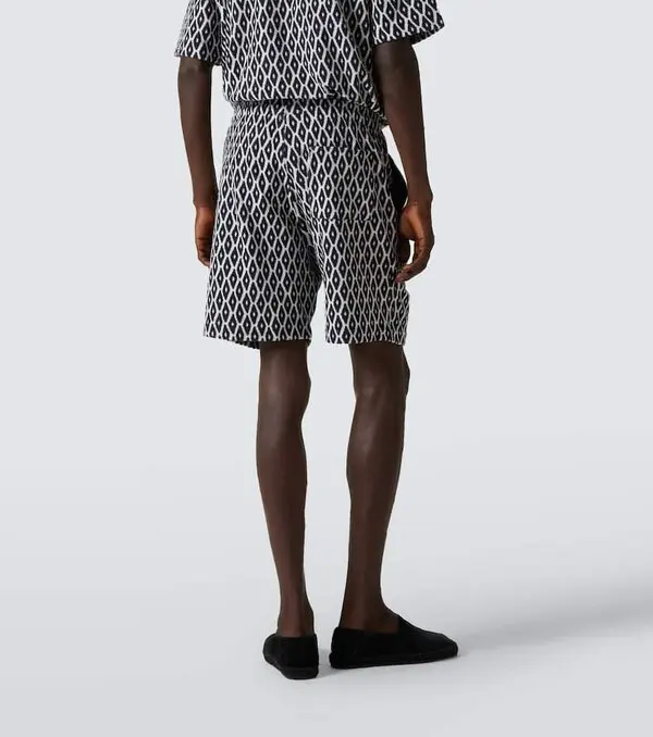 Orlebar Brown Printed Cotton-blend Terry Shorts