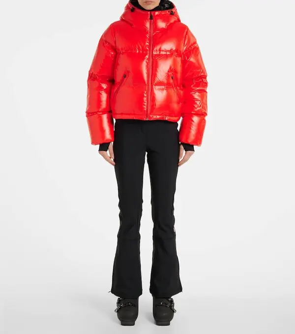 Aztech Mountain Minnie Nuke Suit Down Jacket - Red