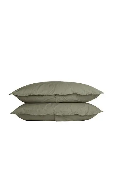 PARACHUTE Percale Sham Set - Moss