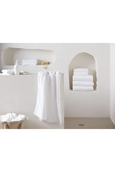 PARACHUTE Soft Rib Hand Towel - White