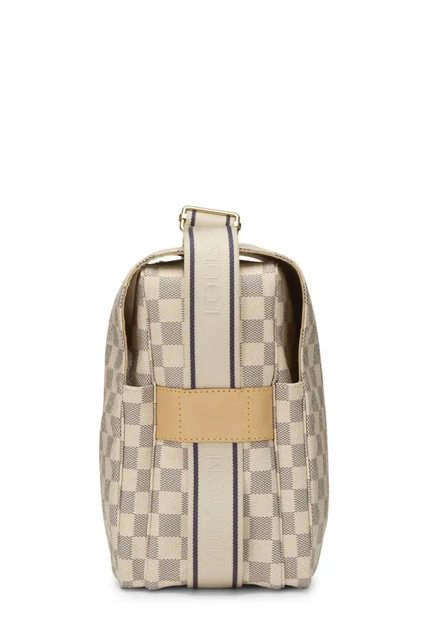 LOUIS VUITTON Damier Azur Naviglio Messenger Bag - White