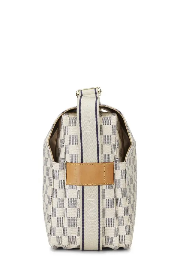 LOUIS VUITTON Damier Azur Naviglio Messenger Bag - White