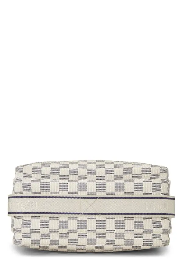 LOUIS VUITTON Damier Azur Naviglio Messenger Bag - White