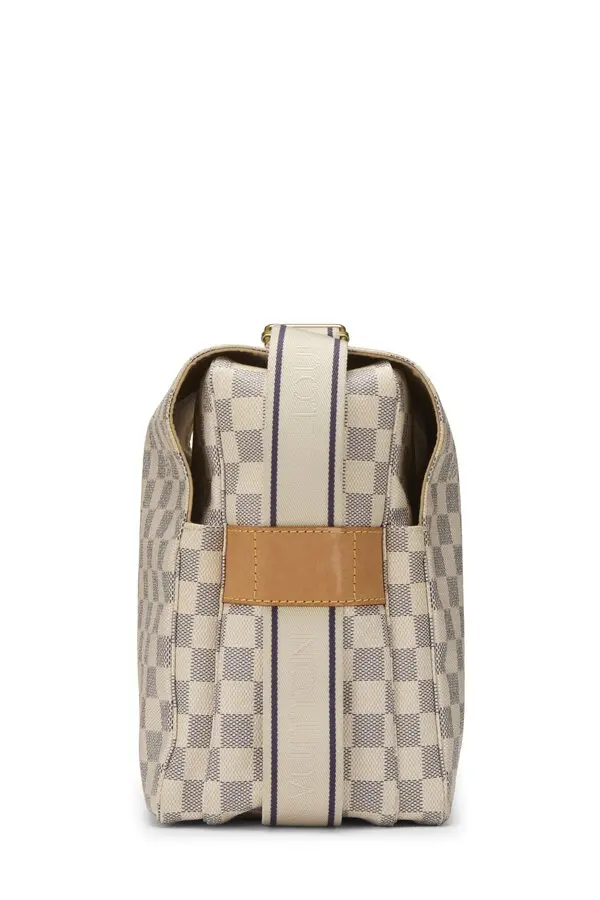 LOUIS VUITTON Damier Azur Naviglio Messenger Bag - White