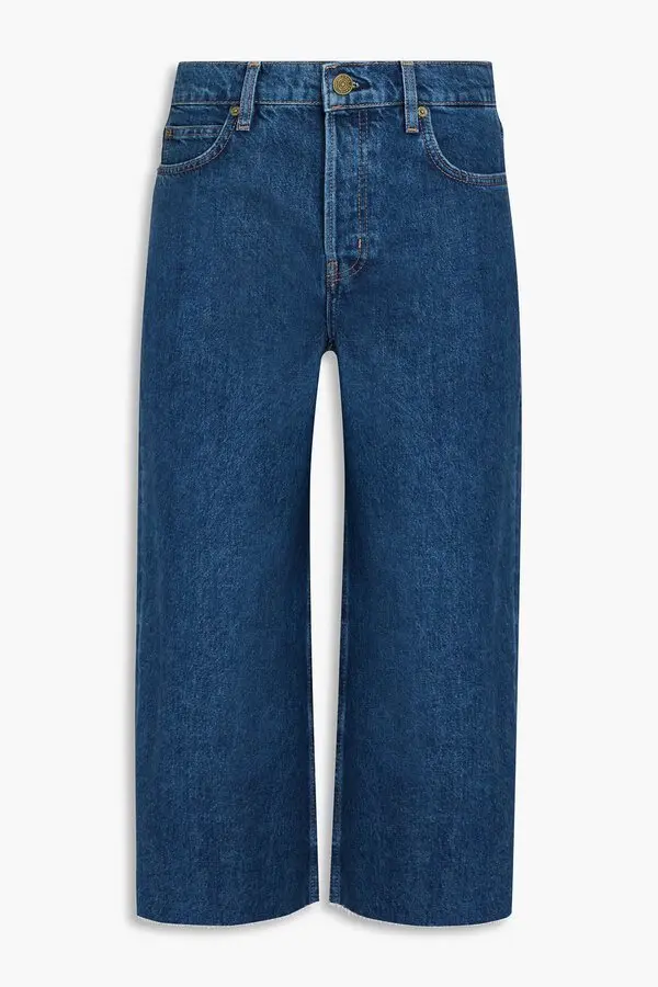 FRAME Cropped High-rise Straight-leg Jeans