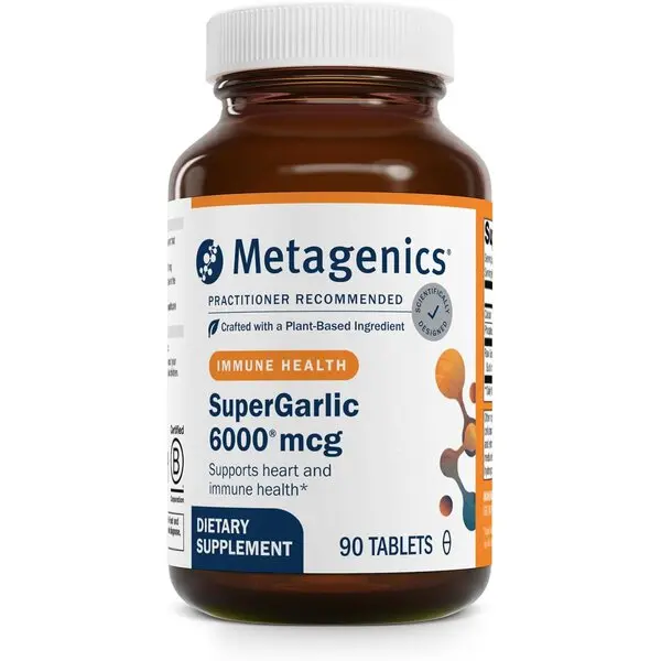 METAGENICS Supergarlic 6000 90 Tablets - One-color