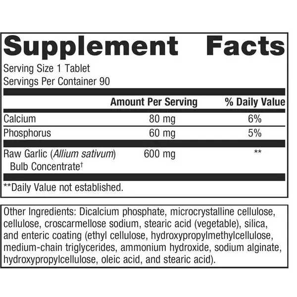 METAGENICS Supergarlic 6000 90 Tablets