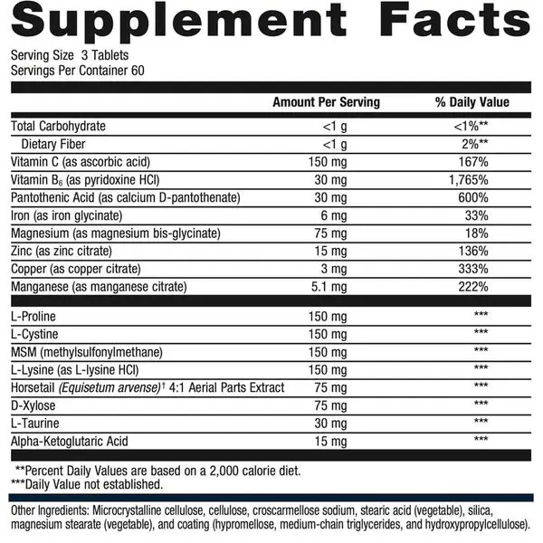 METAGENICS Collagenics 180 Tablets