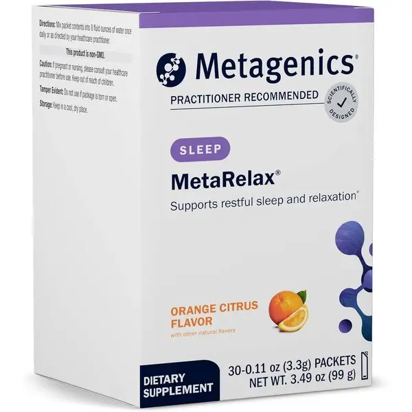 METAGENICS Metarelax Orange Citrus Flavor 30 Packets - One-color