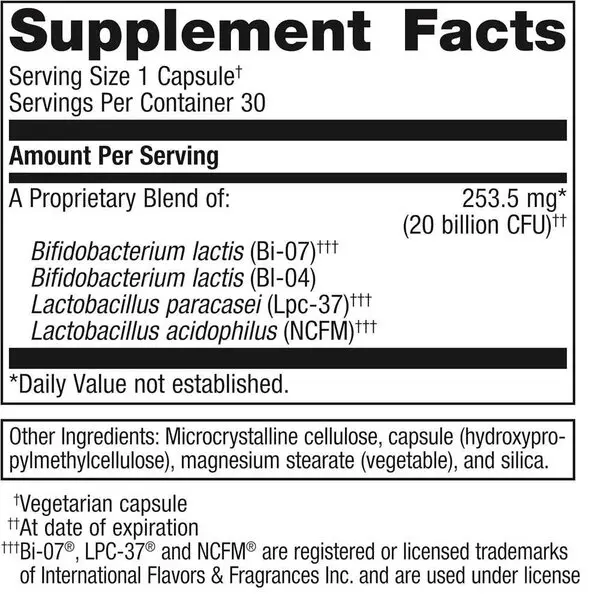 METAGENICS Ultraflora Restore Probiotic 30 Capsules
