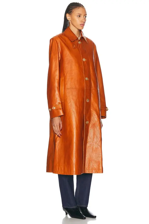 BODE Continental Leather Coat