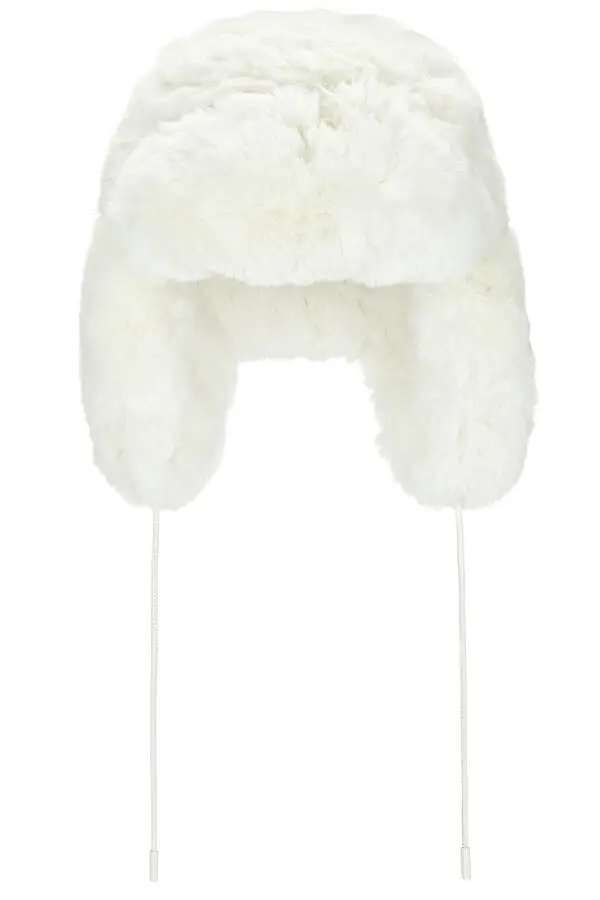 Goldbergh Cher Fluffy Aviator Hat - White