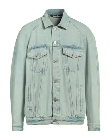 Palm Angels Denim Trucker Jacket - Green