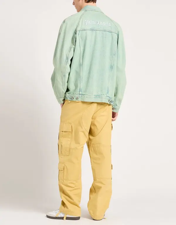 Palm Angels Denim Trucker Jacket - Green