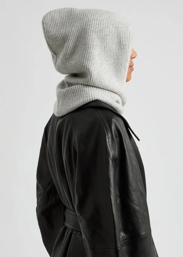 LOOP CASHMERE Ribbed Hood