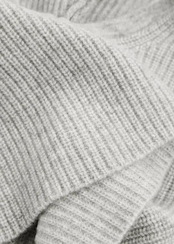 LOOP CASHMERE Ribbed Hood