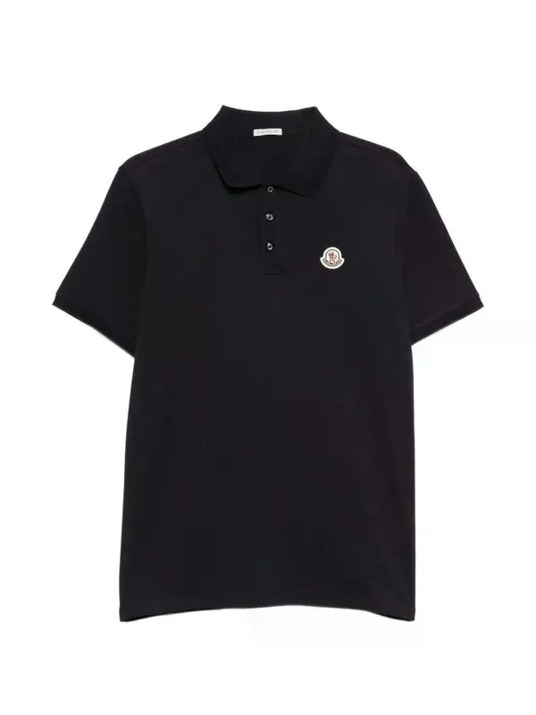 Moncler Logo-appliqué Polo Shirt - Blue