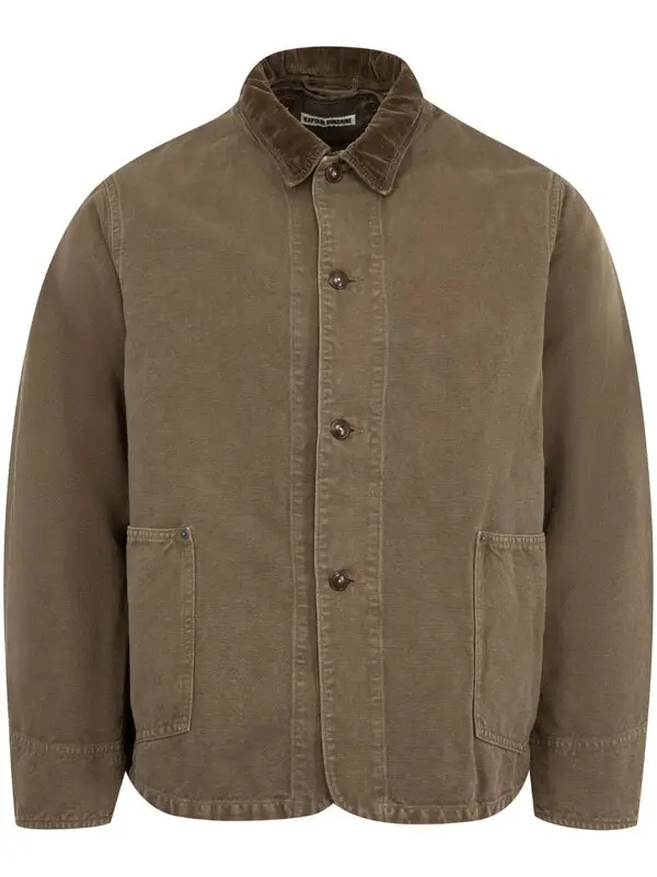 Kaptain Sunshine Forester Single-Breasted Cotton Jacket - Brown
