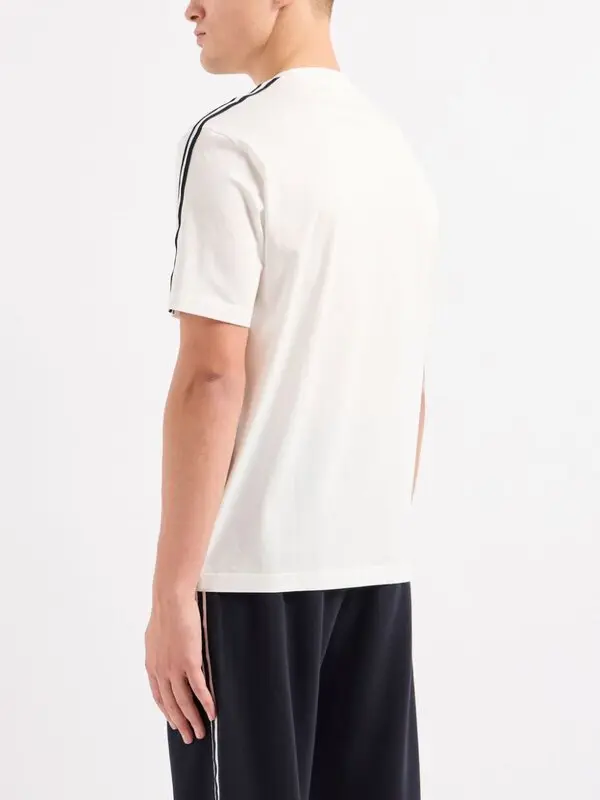 Armani Exchange Logo-embroidered Cotton T-shirt - White