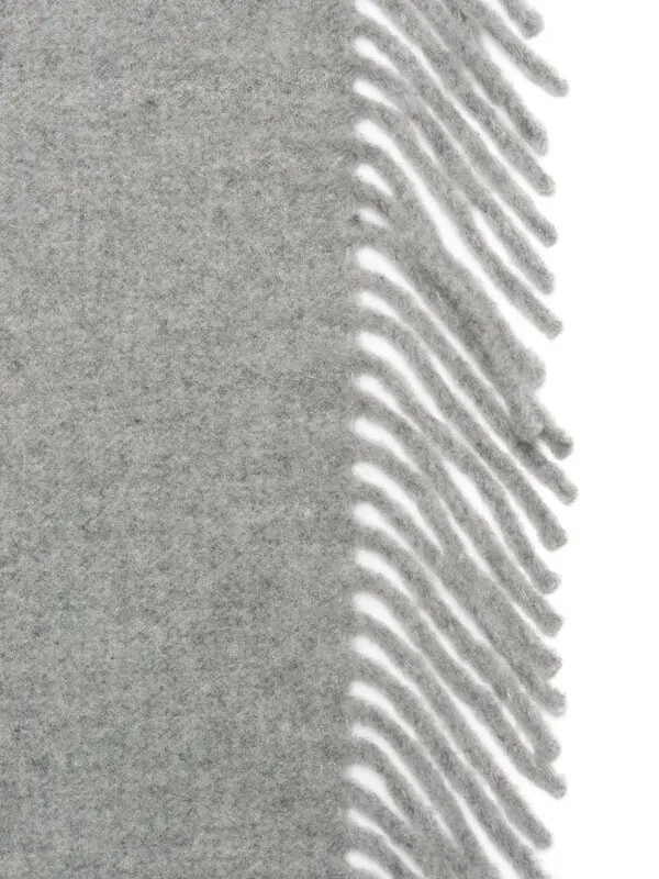 Acne Studios Wool Fringed-edge Scarf - Grey