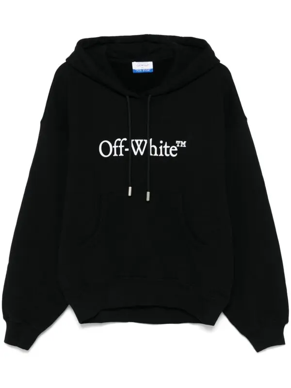Off-White Logo-print Hoodie - Black