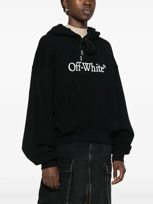 Off-White Logo-print Hoodie - Black