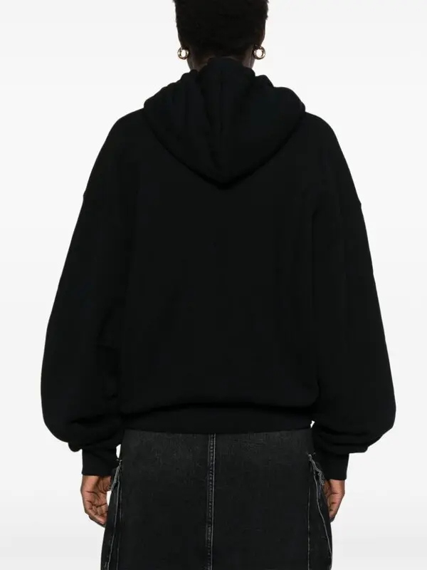 Off-White Logo-print Hoodie - Black