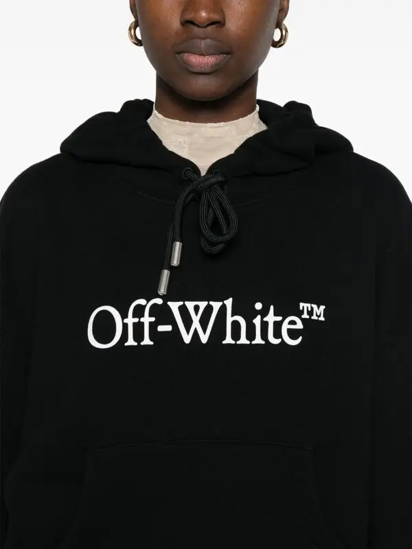 Off-White Logo-print Hoodie - Black