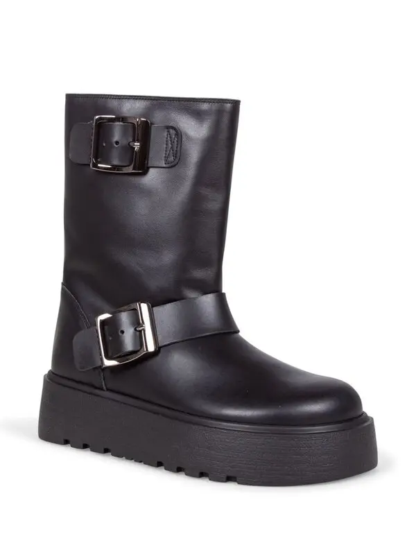 Casadei Leather Mid-calf Boots