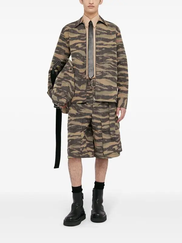 JIL SANDER Printed Zip-up Overshirt