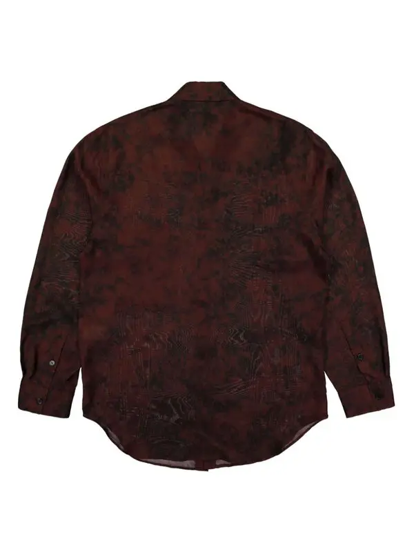 Yohji Yamamoto Graphic-print Shirt - Red