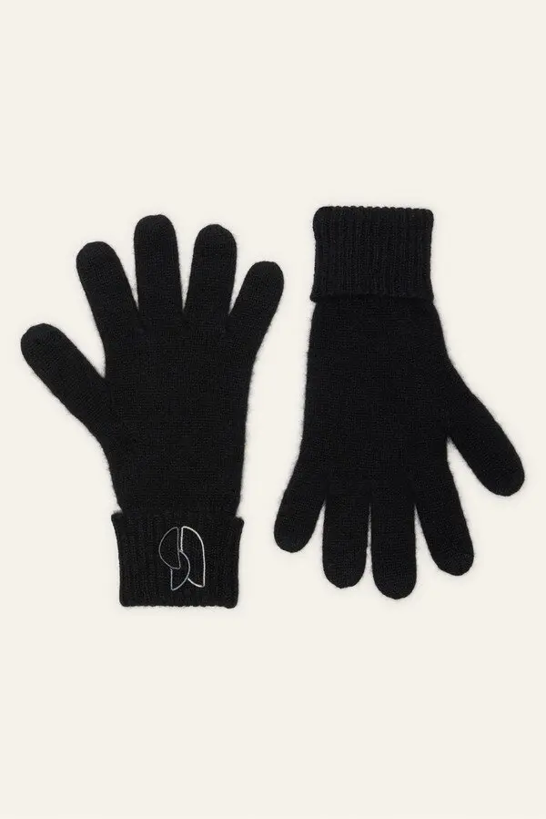 Ba&sh Cimon Knitted Gloves - Black