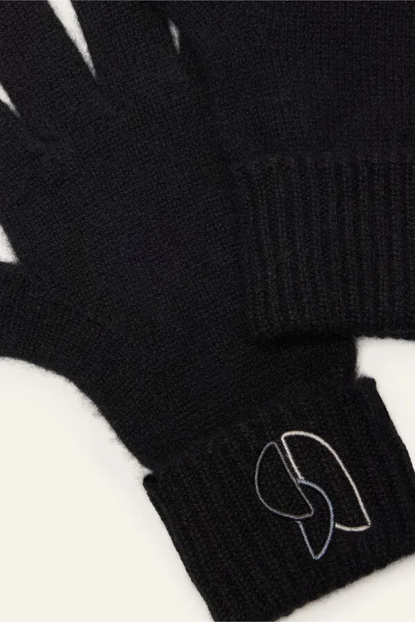 Ba&sh Cimon Knitted Gloves - Black