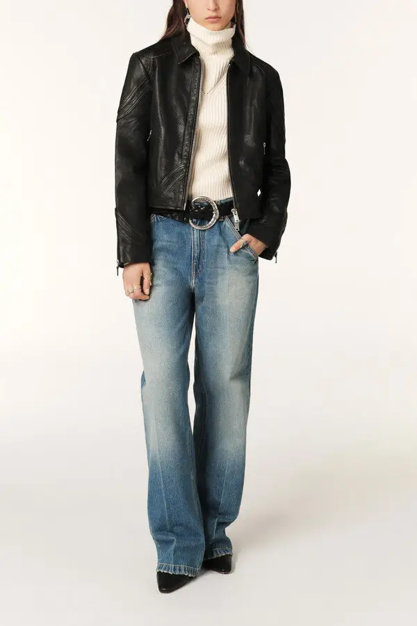 Ba&sh Vecchi Faded Straight Leg Jeans