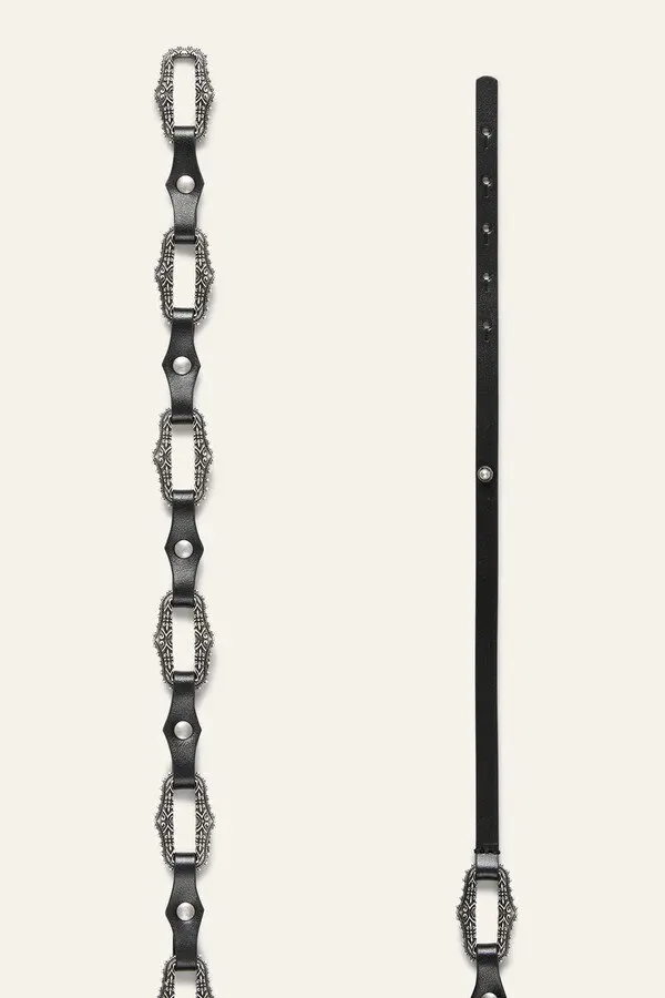 Ba&sh Baptiste Leather Belt - Black