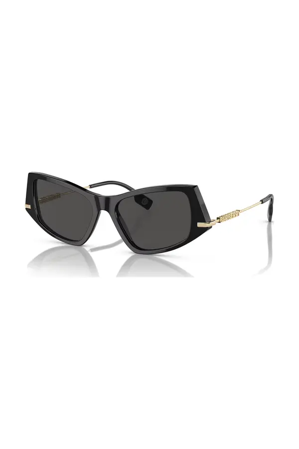 Burberry Sunglasses With Irregular Acetate Frame - Black